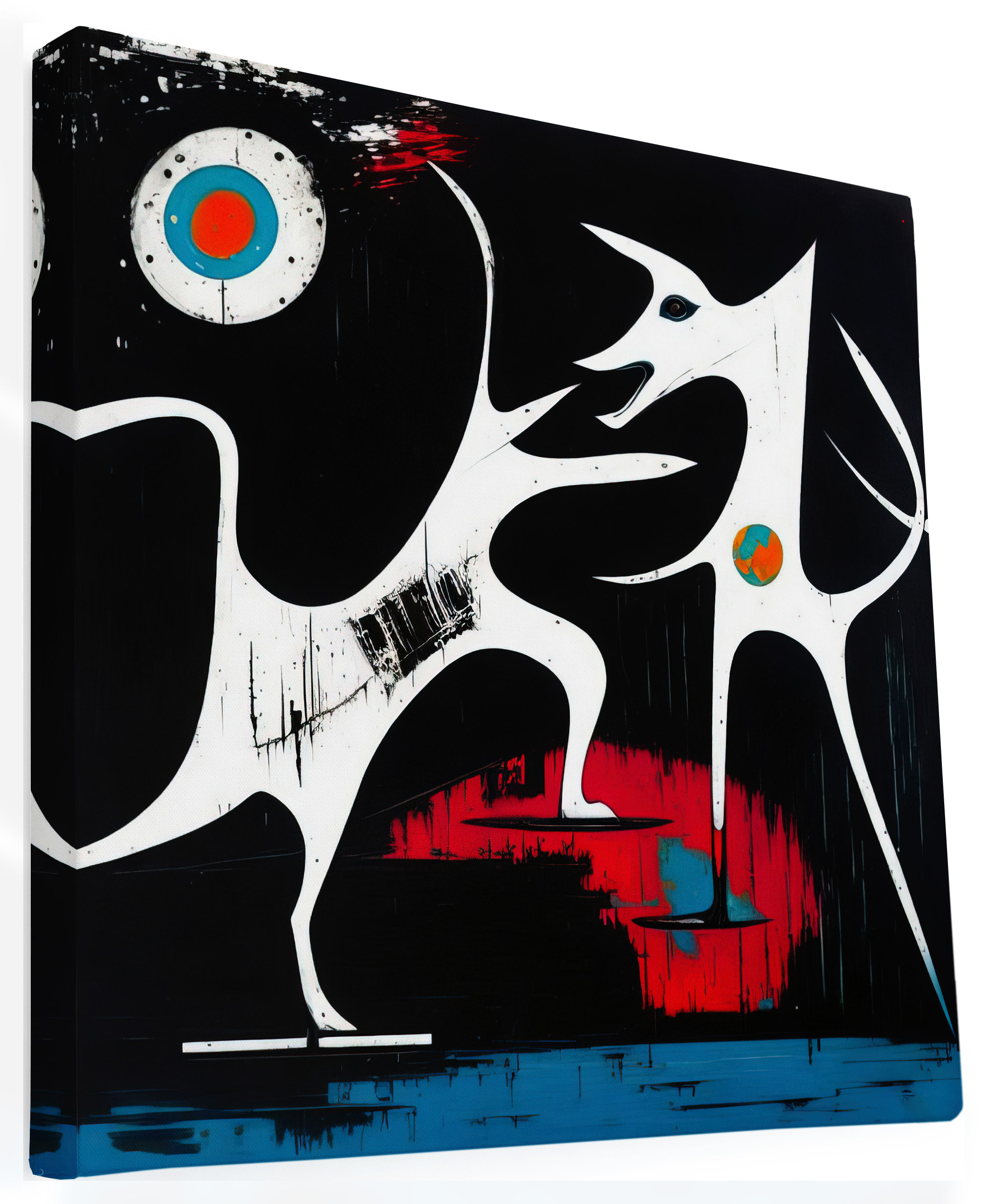 Ivy Bronx Flarity Fighting Cats And Dogs On Canvas Print | Wayfair